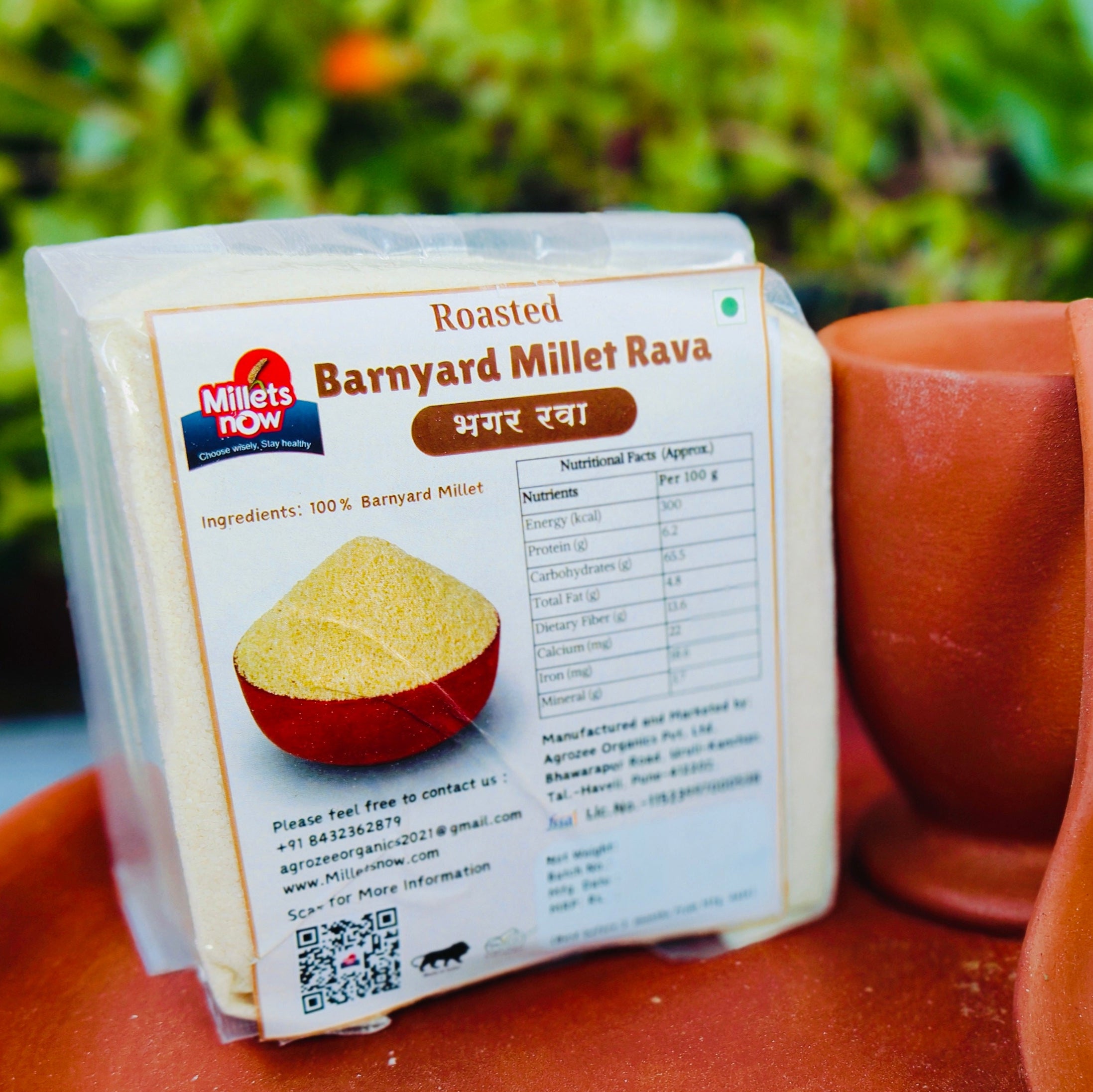 Roasted Barnyard Millet Rava l Bhagar Rava l 500g – Millets Now