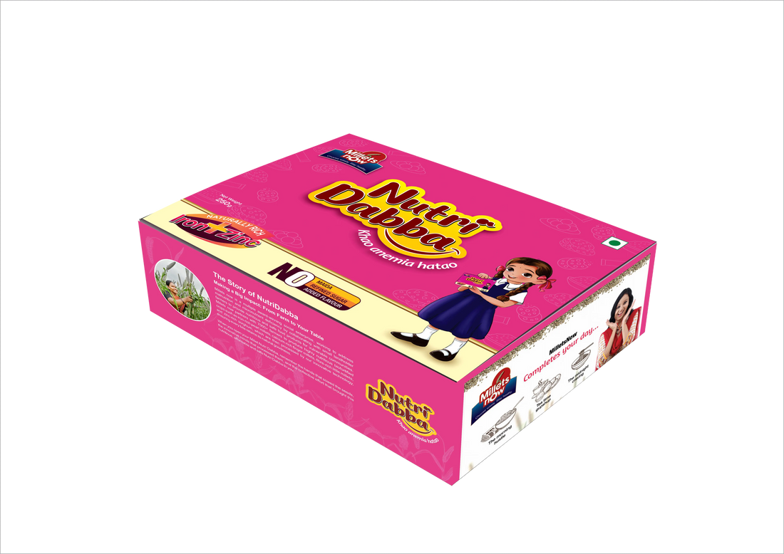 Nutri Dabba- Millets Now | Iron-Rich Millet Snacks for Kids’ Nutrition