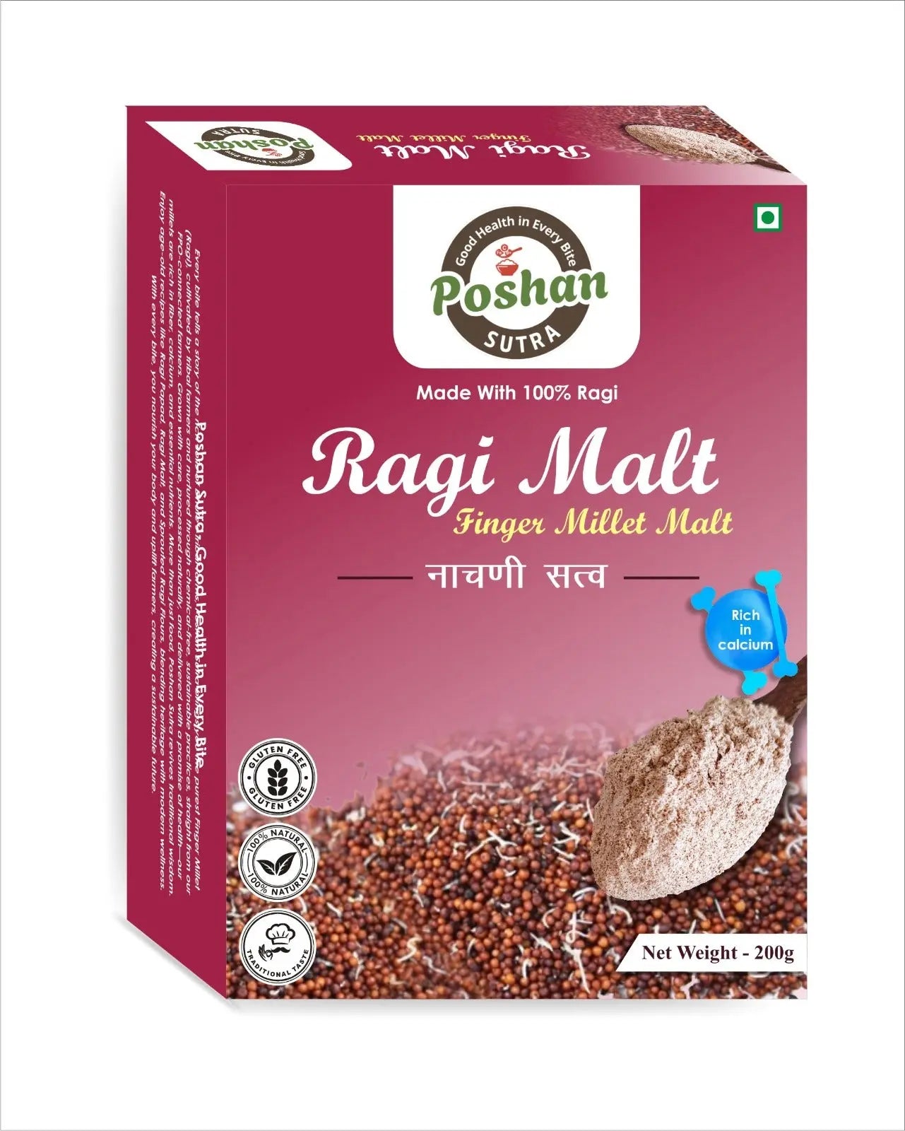 Poshan Sutra | sprouted ragi flour, ragi papad, ragi atta – Millets Now